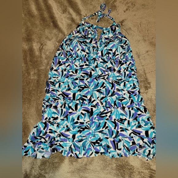 Catalina | Swim | Catalina Womans High Neck Haltar Swimdress White Plus ...